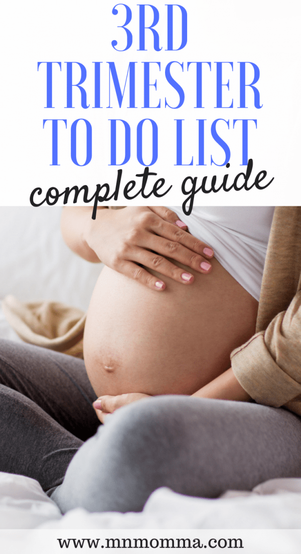 Third Trimester Checklist (Pregnancy To Do List And Printable ...