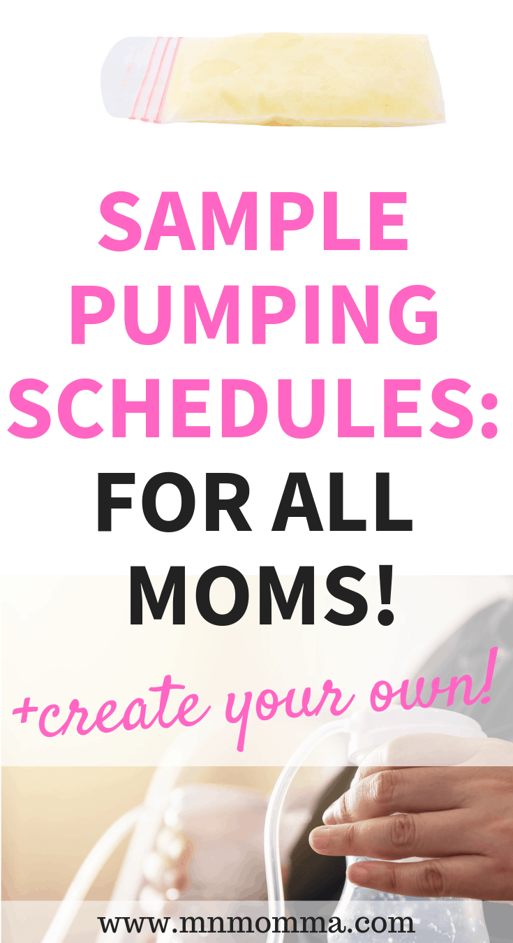 Sample Pumping Schedule - For All Pumping Moms - Minnesota Momma
