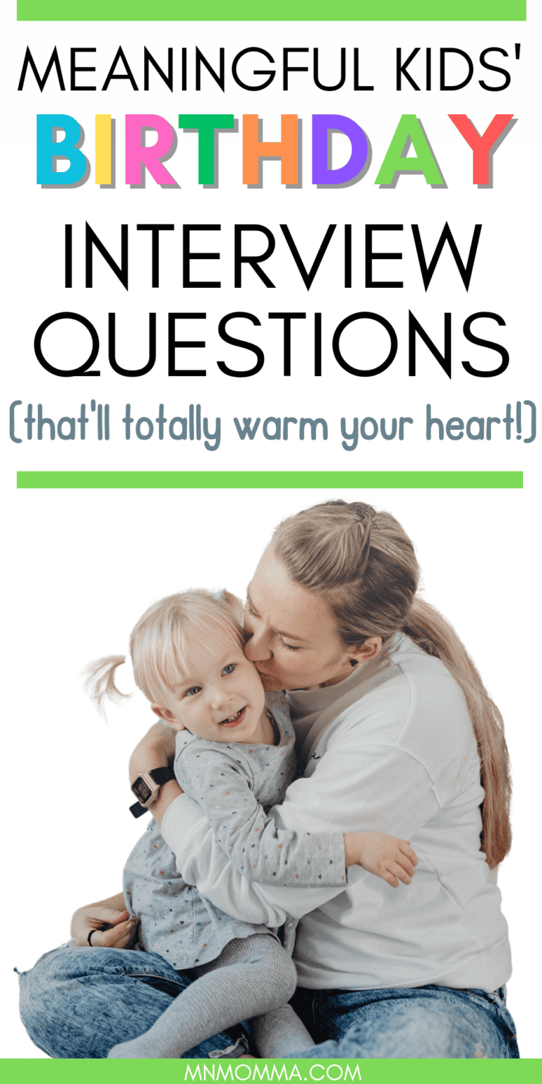 101 Fun Birthday Interview Questions for Kids + Free Printable ...