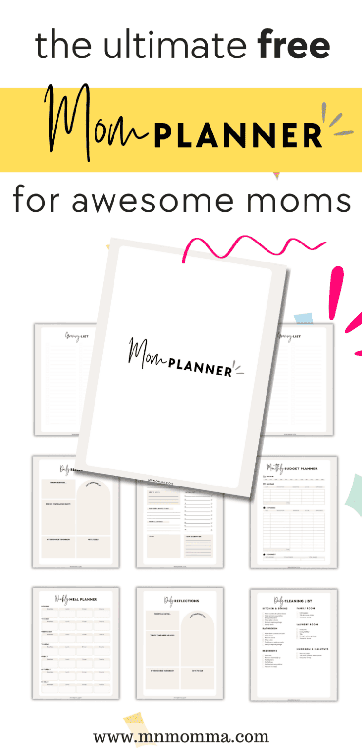 Free Printable Mom Planner (Daily Tips for Busy Moms) - Minnesota Momma