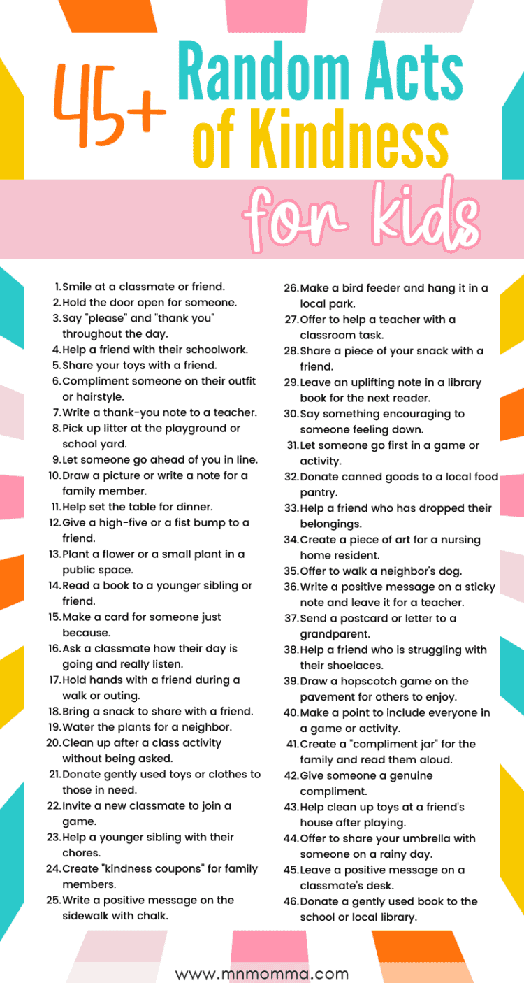 Random Acts of Kindness Jar for Kids - Minnesota Momma