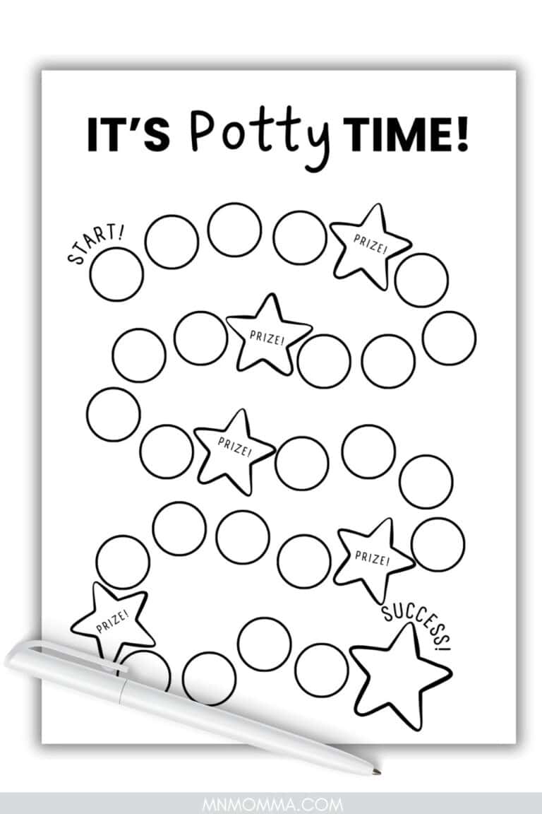 Free Potty Sticker Chart – A Fun Way to Make Potty Training Easier ...