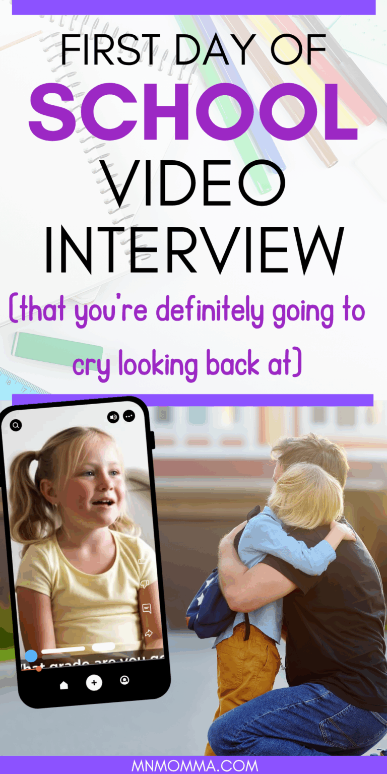 First Day of School Interview Video (With Kids!) — Make It a Fun Annual ...