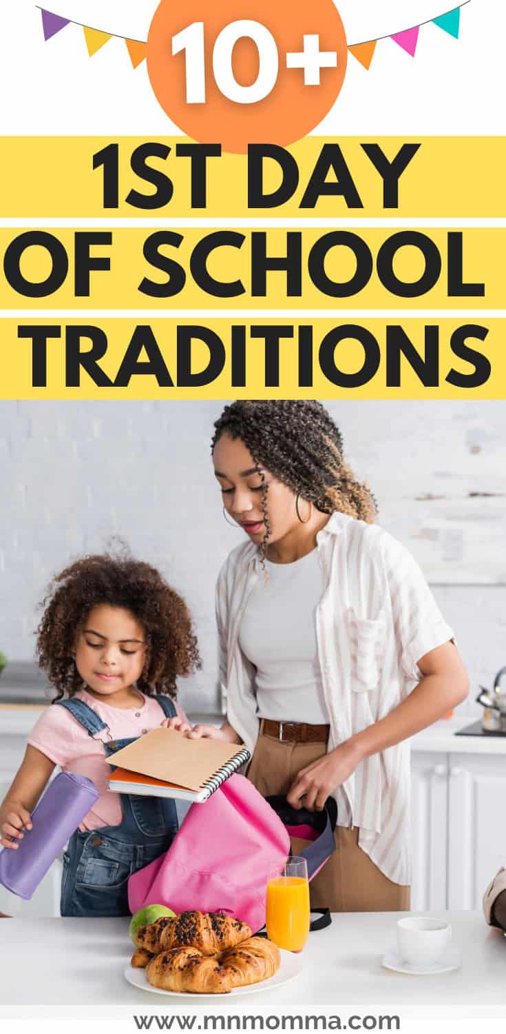 10 First Day of School Traditions to Start with Your Kids - Minnesota Momma